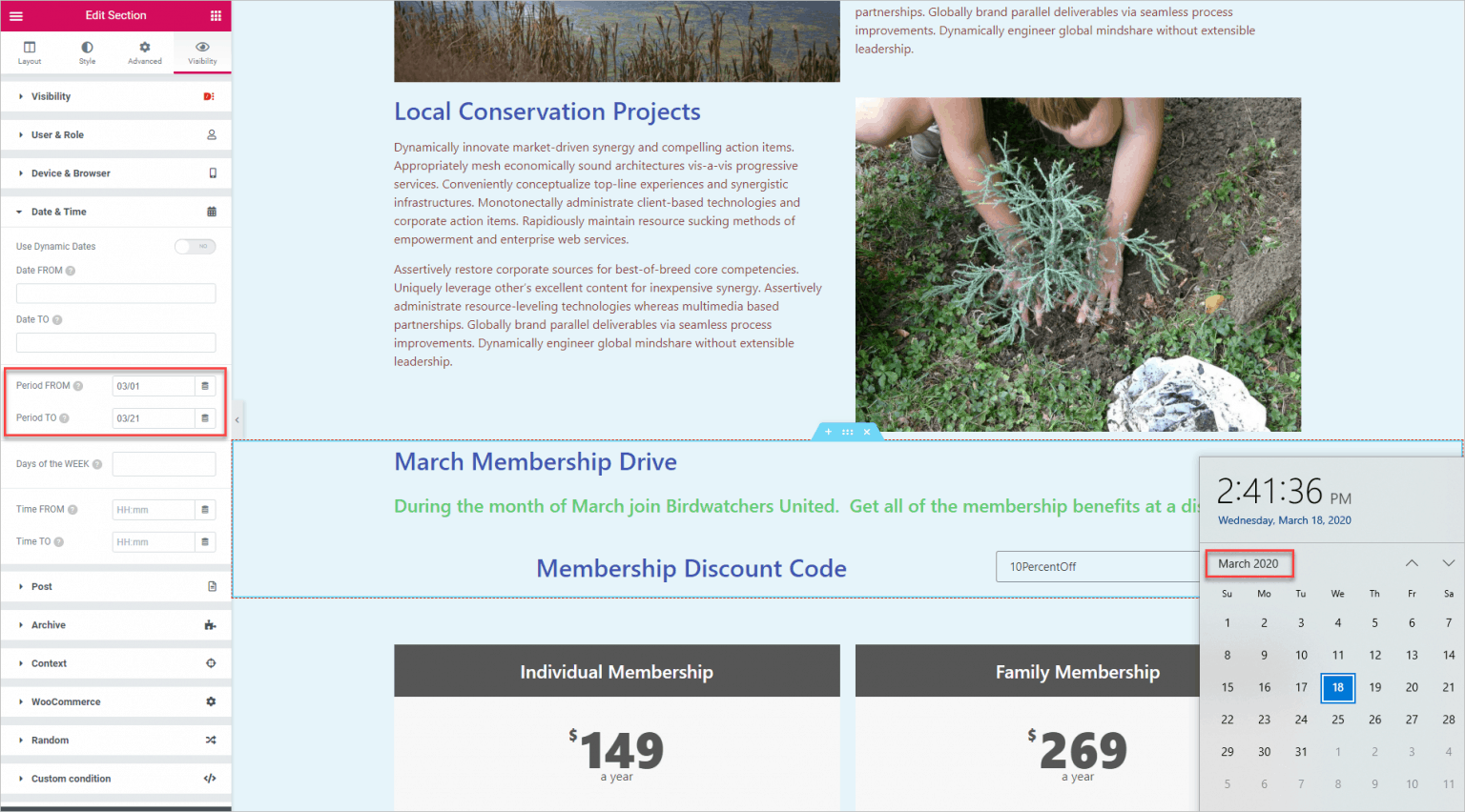 Conditional Display Using Dynamic Content For Elementor E360